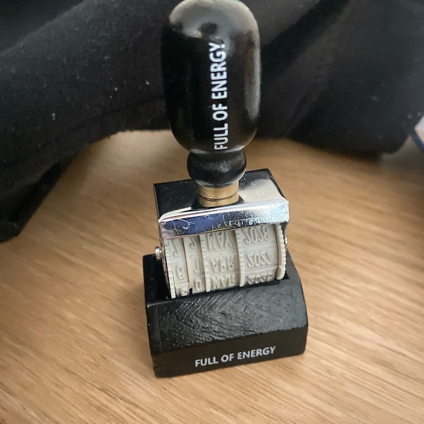 Retro Date Stamp - Post Mark Stamp - Library Book Date Stamp - Wooden ...