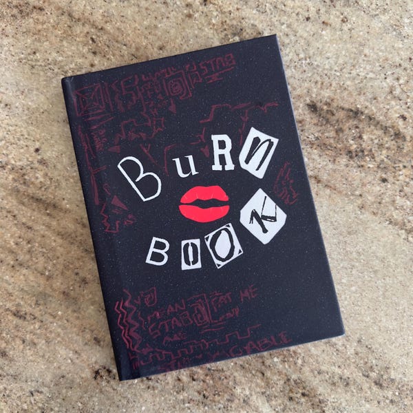 Burn Book Hardcover Journal Aesthetic Mean Girls Lipsticks Stains Pink ...