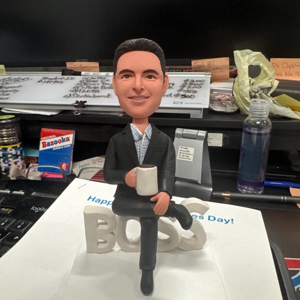 Personalized Birthday Gift for Boss Male, Custom Bobblehead Business ...