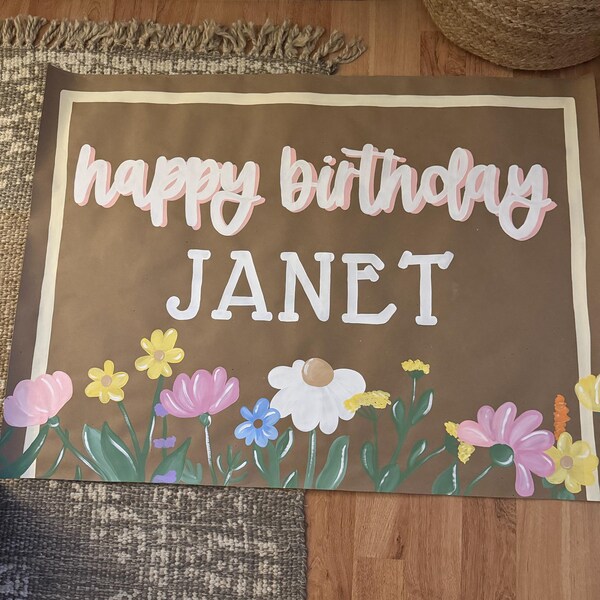 Hand Painted Silly Goose Banner, Hand Painted Party Banner, Hand ...