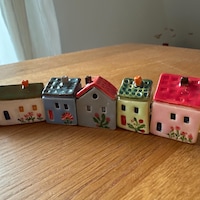 Little Ceramic Houses Sold Individually (1 Pc) | Handmade | Different ...