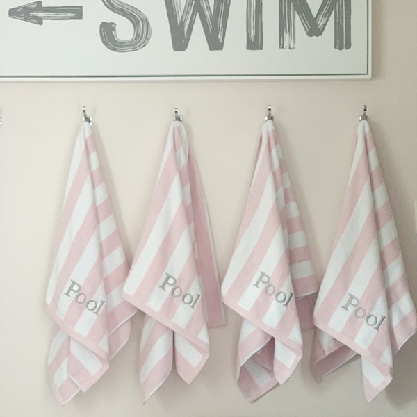 Large Swim Direction Sign With Arrow | Pool House Decor - Etsy