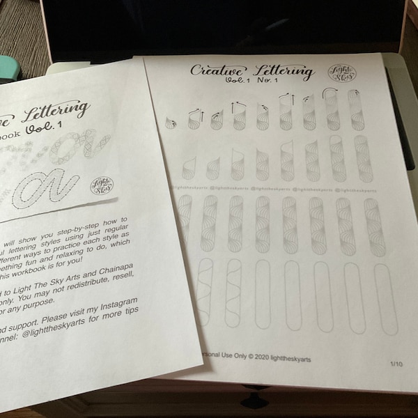 BUNDLE: Creative Lettering Workbooks [vol.1 + Vol.2 + Vol.3 + Vol.4] by ...