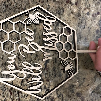 Custom Bee Cake Topper, Personalized Honeycomb Cake Topper, Bee Themed ...