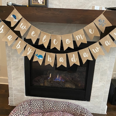 Under the Sea Baby Shower, Welcome Baby Banner, Mermaid Baby Shower ...