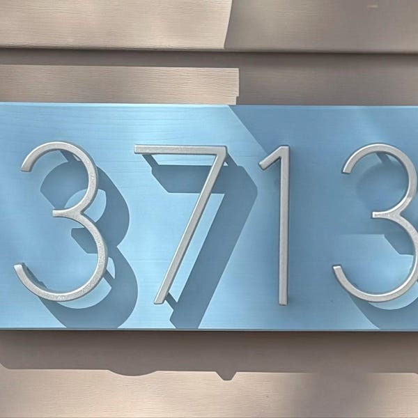 Address Sign for House, Horizontal Address Plaque, New Home Sign, House ...