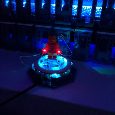 LED Double Red LEGO Studs With Battery Brick - Etsy