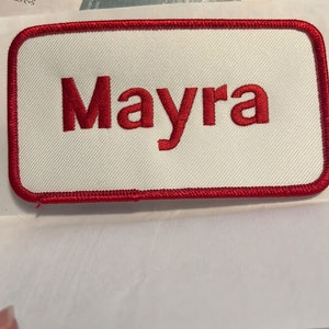 Custom personalized Embroidered Name Tag/ Embroidered Name | Etsy