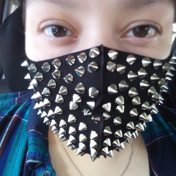 Studded Face Mask | Spike Face Mask | Made in the USA | Lightweight ...