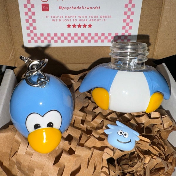 Club Penguin Stash Keychain | Polymer Clay Stash Nostalgia Cute ...