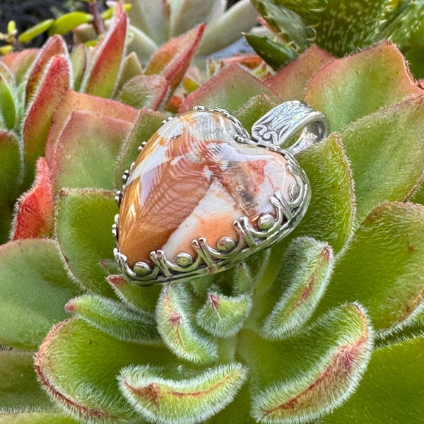 Peach Swirl , Man Made Slab, Lapidary, Cabochon, Craft Supply, Stone ...