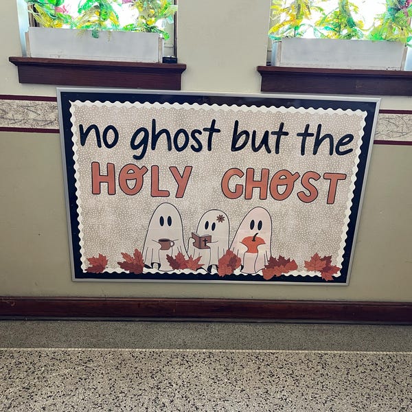 Holy Ghost Bulletin Board | Hocus Pocus Jesus is Our Focus | Halloween ...