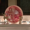 4 Ruby Red Hoff Interieur Pressed Glass Plates/shallow Bowls /made in ...