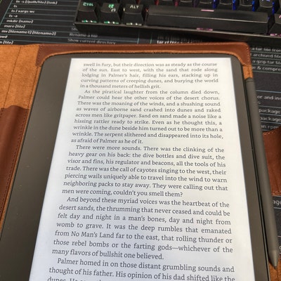 Personalized Kindle Scribe Case Leather With Pen Holder, Tablet & E ...