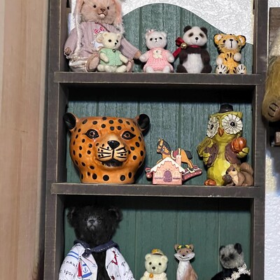 Artist Teddy Bear Collin 3in for Dollhouse - Etsy