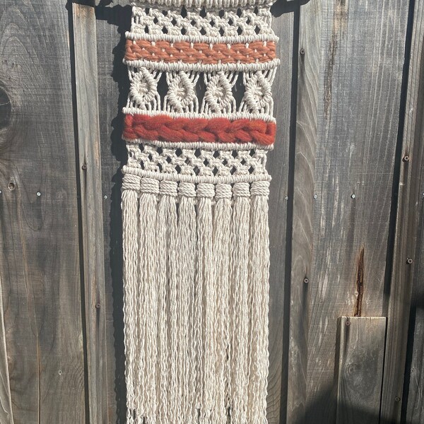 Macrame + Weaving Pattern for Wall Hanging "macraweave" DIY Beginners ...