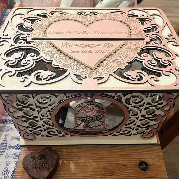 Tangled Wedding Card Box, Quinceanera Envelopes Holder, Wedding ...