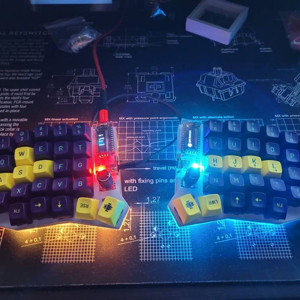 Sofle RGB V2.1 Mx Soflekeyboard Split Ergonomic DIY Mechanical Keyboard ...