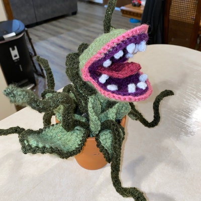 Crochet Audrey 2 Man Eating Plant Photo Tutorial Feed Me Seymour - Etsy