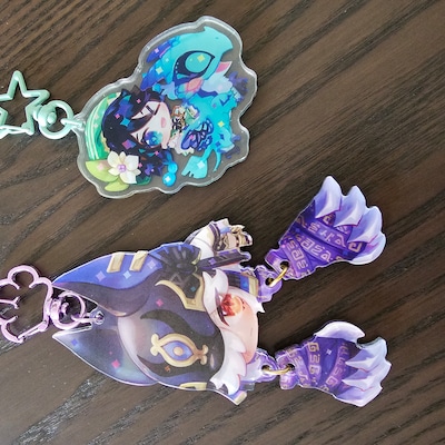 Poke Hisui Zoroark Dangling Claw Acrylic Charm Scarlet and - Etsy