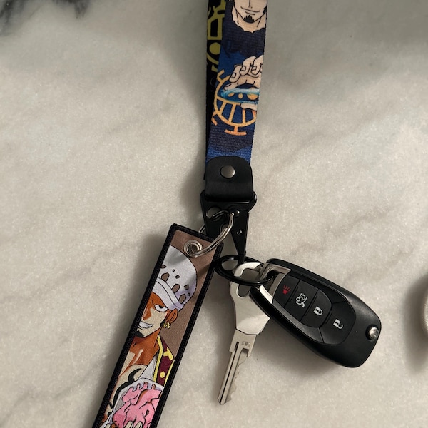 Anime Embroidered Jet Tag Keychain - Etsy