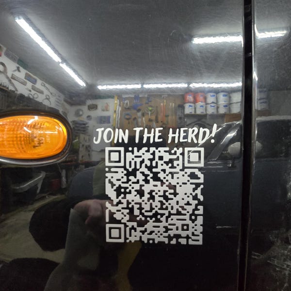 Custom QR Code Decals W/ Text | for SUV, Cars, 4x4, Businesses | Custom ...