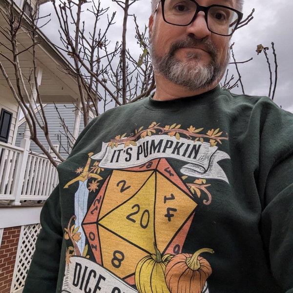 DND STICKER PUMPKIN Dice, Dnd Fall Sticker, Dnd Halloween Sticker, D20 ...