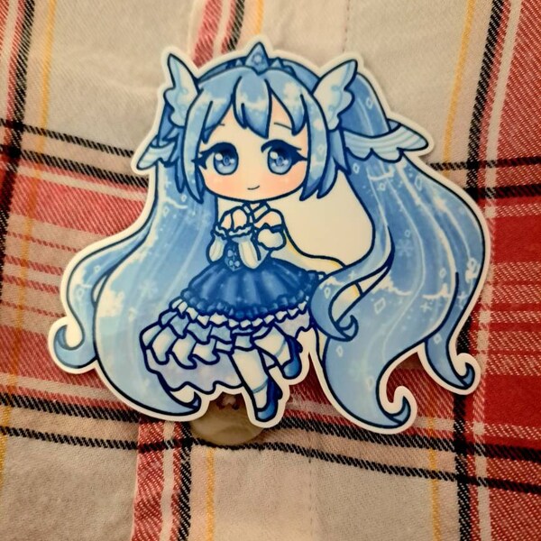 Vocaloid Chibi Miku, Rin, and Len Stickers [cute Kawaii Anime Laminated ...