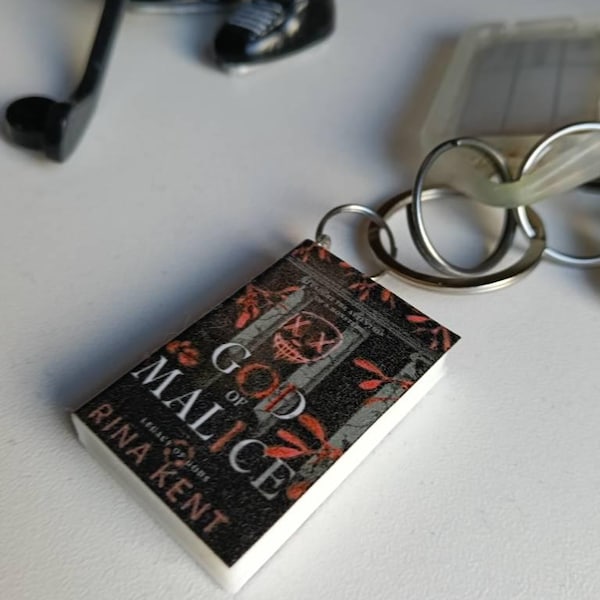 Custom Mini Book Keyring/bag Charm - Etsy