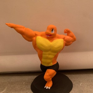 Dugtrio muscular dugtrio statue diglett buff diglett trio | Etsy