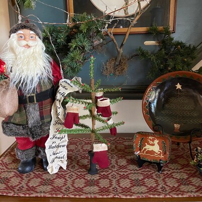 Primitive Christmas / Winter Faux Feather Tree Nearly 3 Feet - Etsy