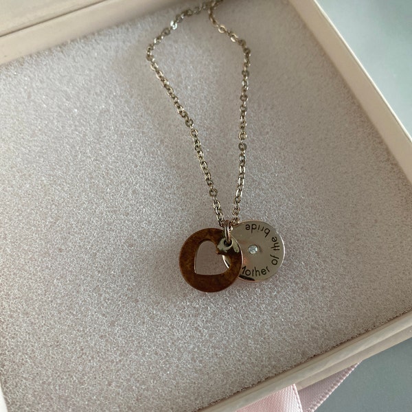 Personalised Secret Message Heart Birthstone Necklace • Personalised ...