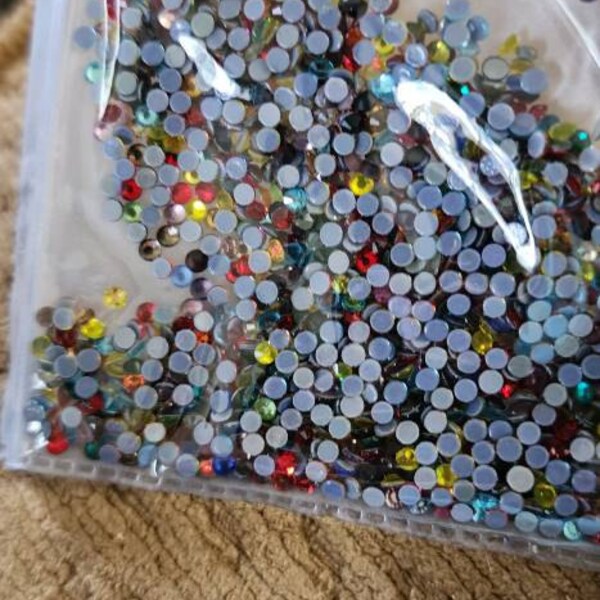 1440 Pcs Ss10/3mm Stick on Crystal Rhinestone Iron on Hotfix Hot Fix ...