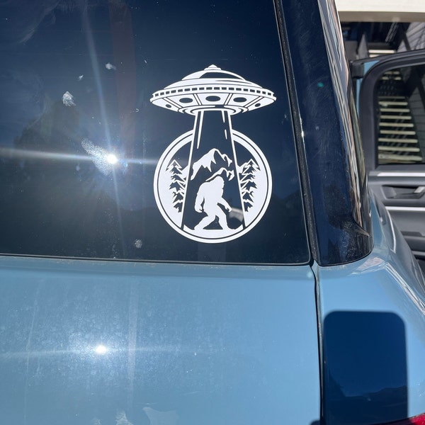 UFO Alien Mothership Vinyl Decal - Etsy