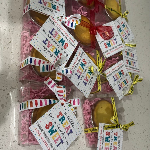 Teacher Sweet Treat Tag, Teacher Appreciation Tag, Teacher Thank You ...
