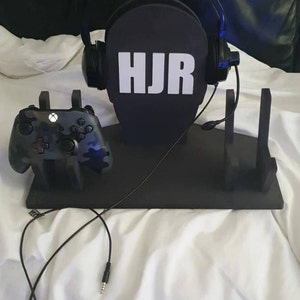Personalised Gaming Stands Headset and Controller Holder Single or ...