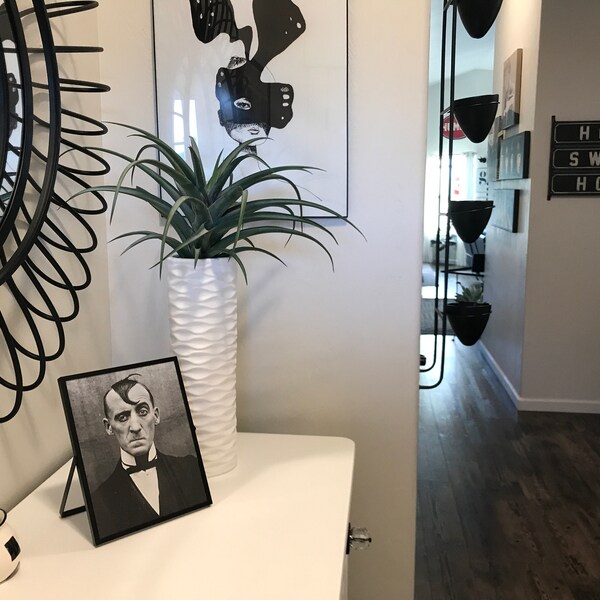 Weird Vintage Photo Print Strange Man Creepy Black and White Wall Decor ...