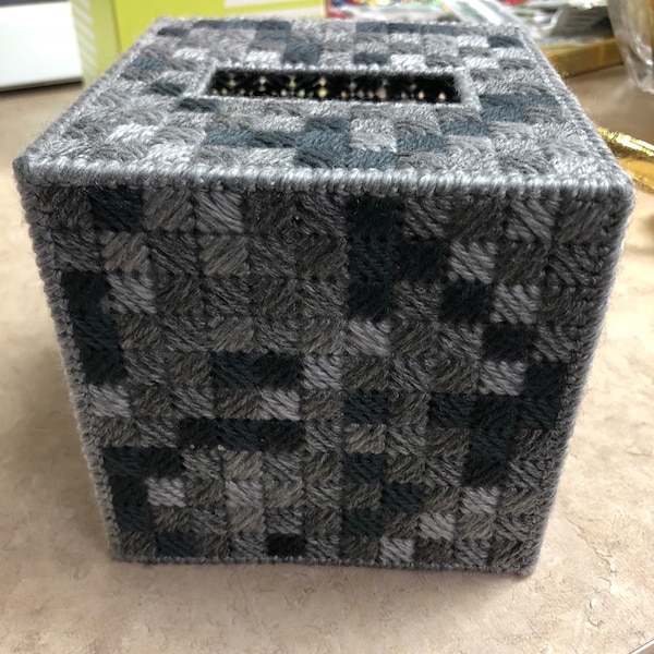 Minecraft Tissue Box Cover - Grass Block - Etsy