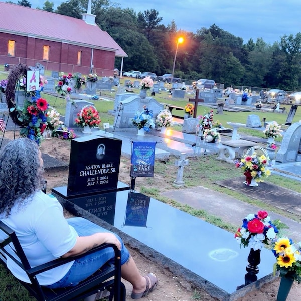 Personalized 8"x12"x1" Granite Memorial Headstone, Memorial Marker ...
