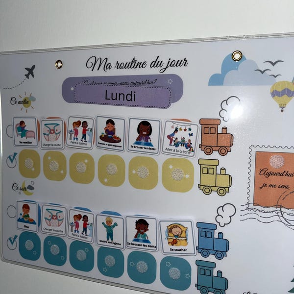 Semainier grand format / Semainier / Semainier routine / Semainier ...