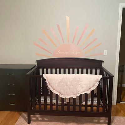 Personalized Small Rising Sun Wall Decal Plastic-free Wall - Etsy