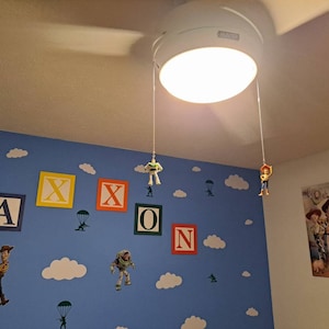 Super Mario Bros. Ceiling Fan/light Pull Chain Mario, Luigi, Yoshi ...