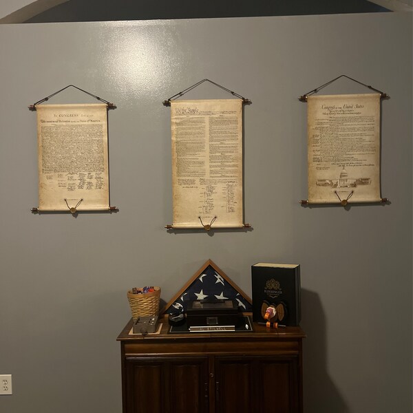 United States Constitution Wall Art - Constitutional Document Canvas ...