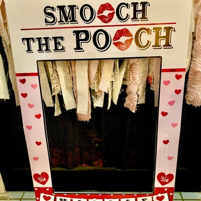 Valentines Day Photo Booth Frame, Kissing Booth Photo Prop Frame ...
