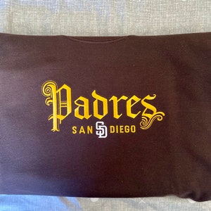 Padres San Diego Baseball Embroidered Crewneck Hoodie Padres Baseball ...