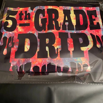 5th Grade Drip Fifth Grade SVG JPG PNG Instant Download No Physical ...