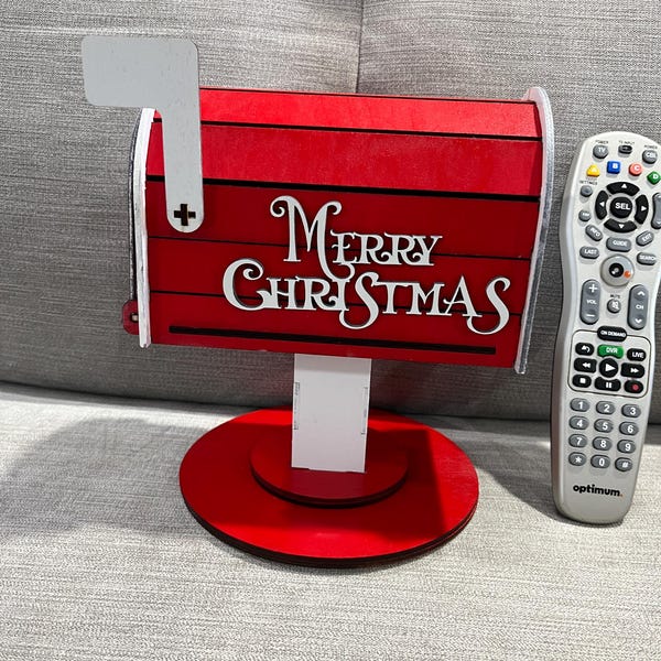 3D Santa Mailbox Bundle, 3D Xmas Mail Laser Cut, Christmas Letter Box ...