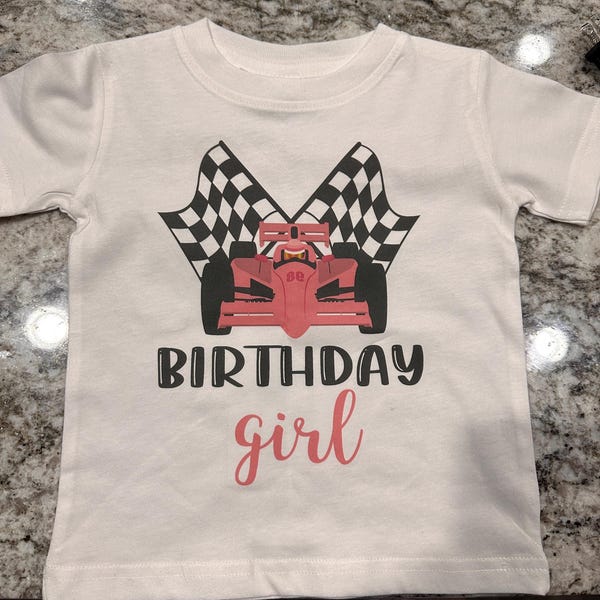 Family Race Car Girl Birthday Shirts, Racecar Birthday Shirt, Matching ...