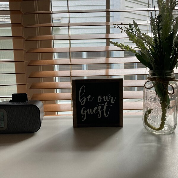 Be Our Guest Sign / Guest Bedroom Decor/ Wooden Sign /bedroom Wall Art ...