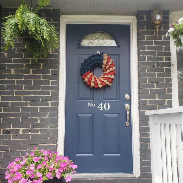 Vinyl House Numbers Front Door Decal, Address Numbers for Front Porch ...